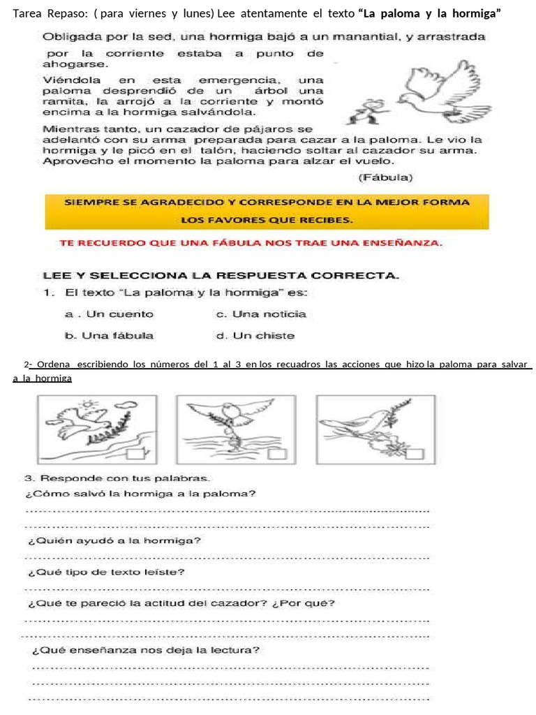 Tarea Repaso VIERNES | PDF