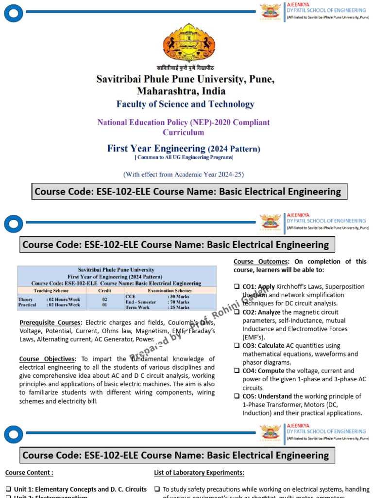 Bee-Rsg - TH & Num QB Fe 2024 | PDF | Alternating Current | Root Mean Square
