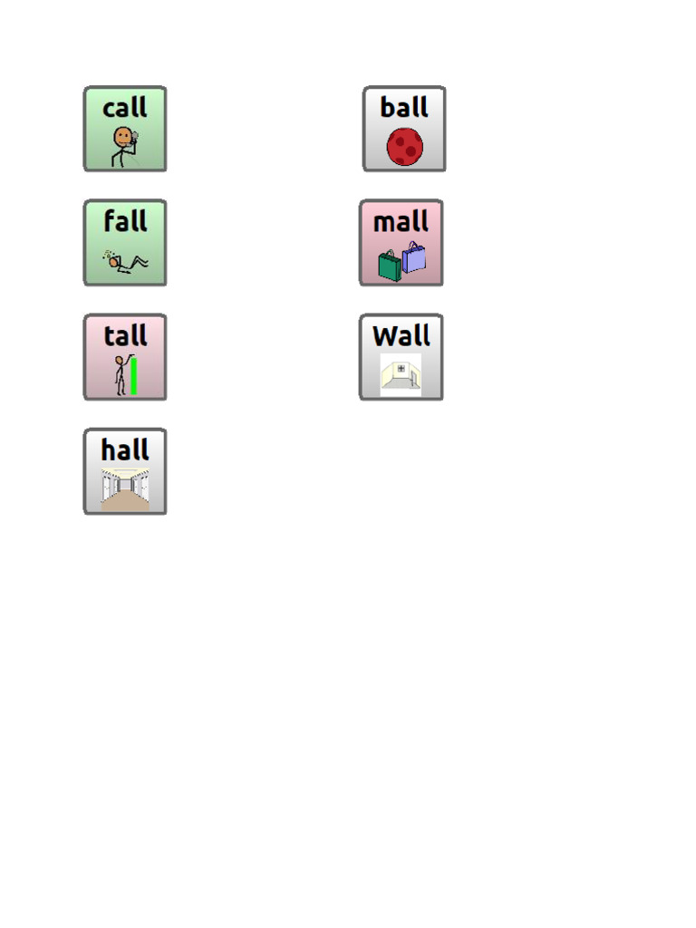 Aac Rhyming Words | PDF
