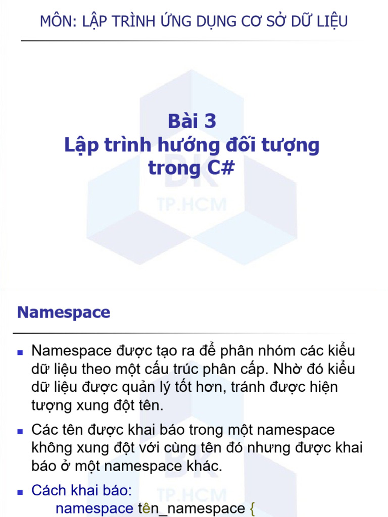 Bai 03 - Lap Trinh OOP | PDF
