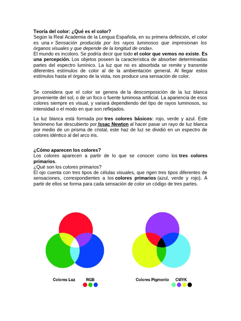 Teoría del color y su psicología | PDF | Color | Tecnicas artisticas