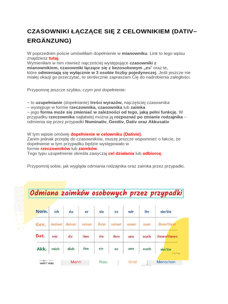 Dativ | PDF