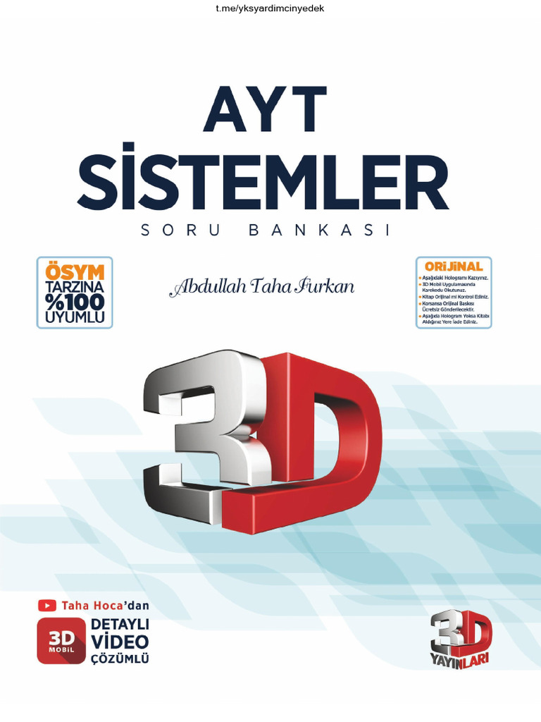 3D - AYT Biyoloji - Sistemler Soru Bankası | PDF