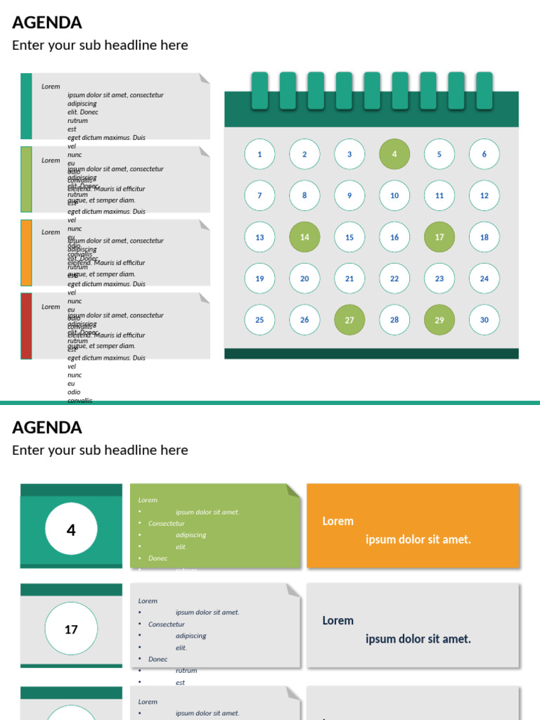 Multicolor Agenda Static 4x3 | PDF | Publishing | Copy Editing