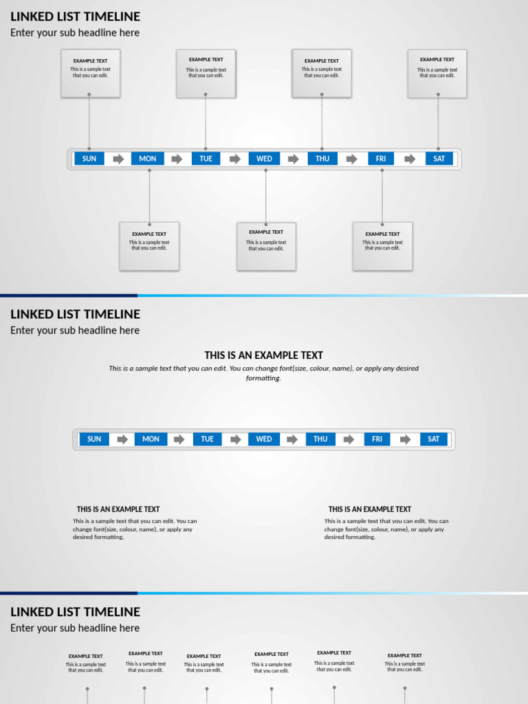 Linked List Timeline Static 16x9 | PDF | Written Communication | Publishing