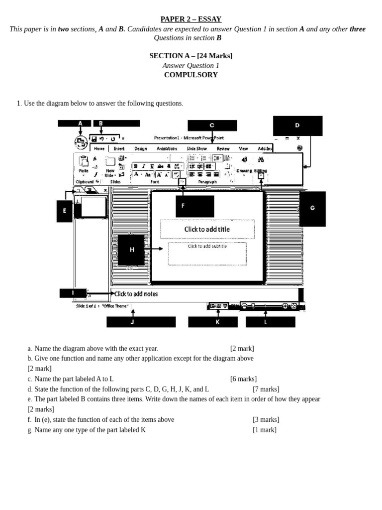 2025 GRANDIOSE MOCK - Computing 2 | PDF | Page Layout | Microsoft Power Point