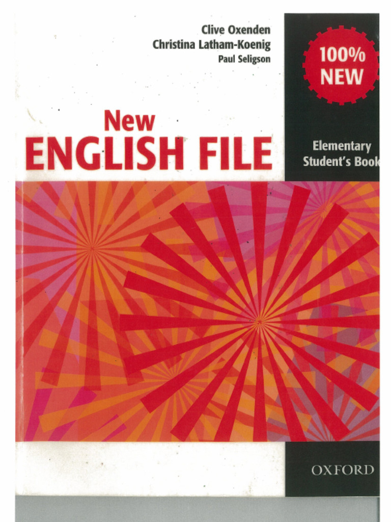 New English File - Elementary Student's Book - Oxford | PDF
