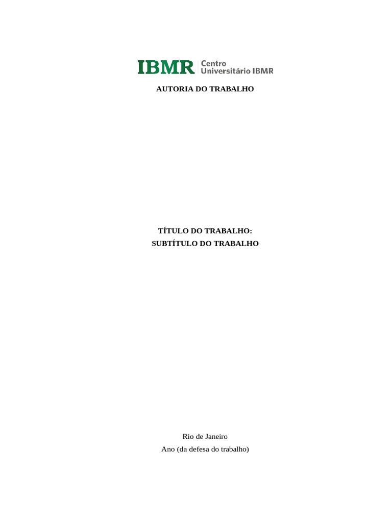 Modelo-de-TCC | PDF | Abstract (resumo)