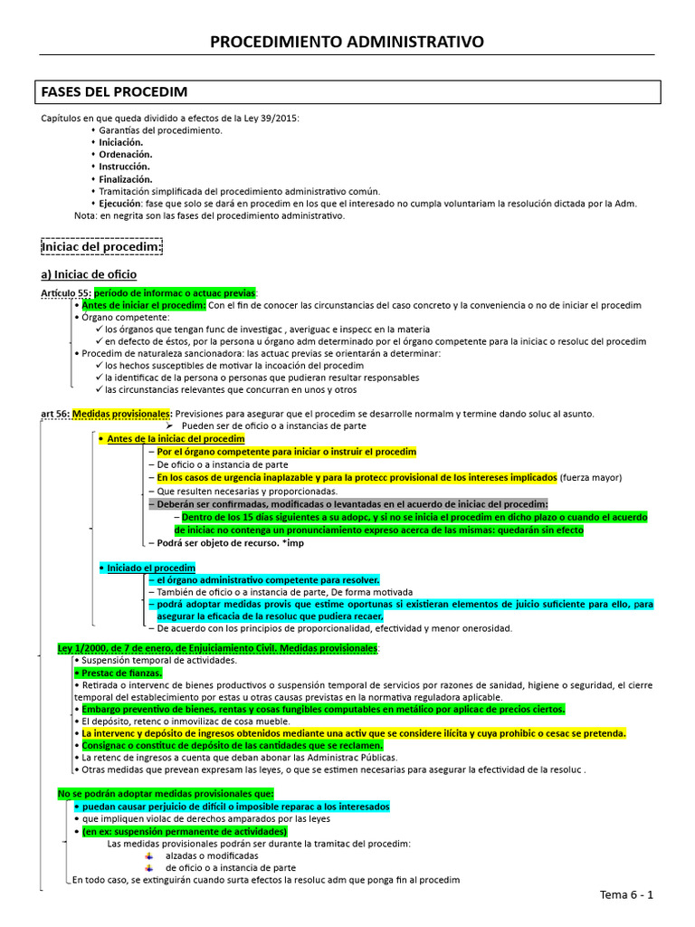 Iniciación Del Procedimiento Adm | PDF | Multa (pena) | Justicia