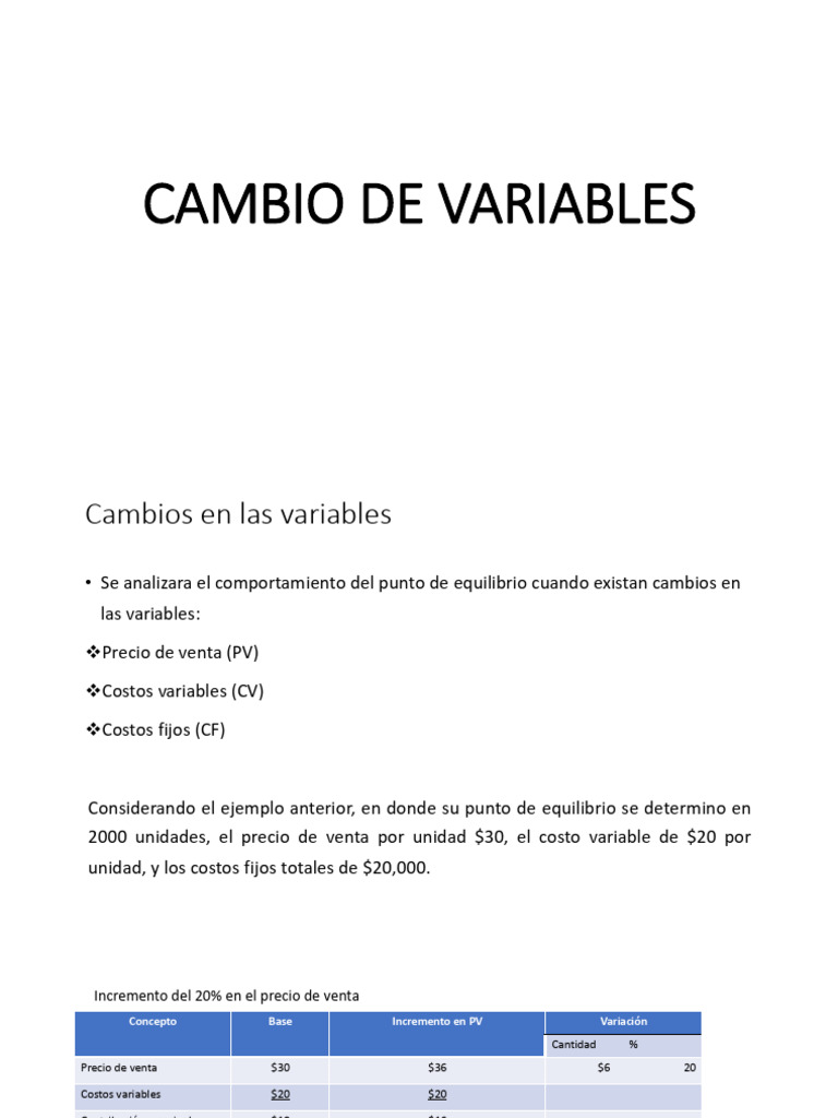 U.2 Cambio de Variables - 121334 | PDF