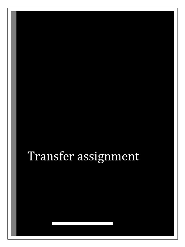 Transfer Assignment Final | PDF | Adolescence | Behavioural Sciences