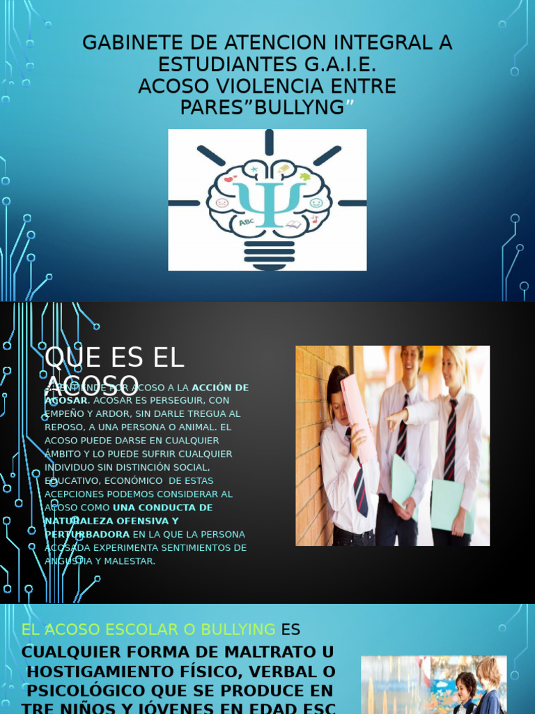 Acoso Escolar | PDF | Abuso infantil | Intimidación