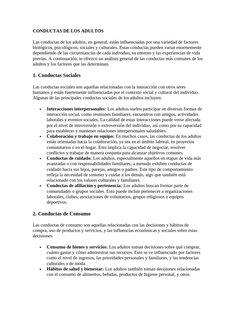 EXPONER | PDF | Adultos | Comportamiento