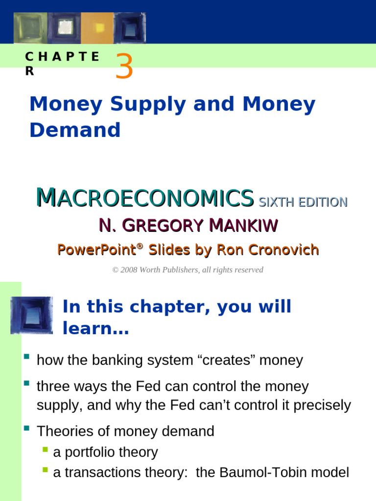 Chapter 3 - Money Supply and Money Demand | PDF | Fractional Reserve ...