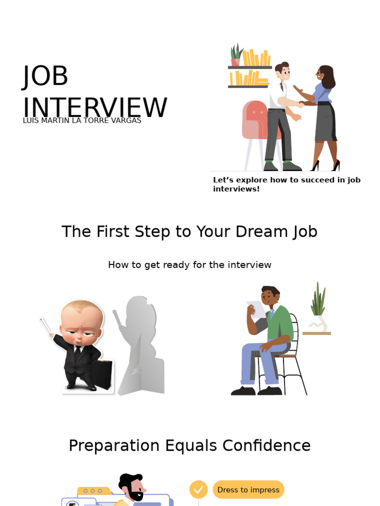 Job Interview Tips Infographics by Slidesgo | PDF