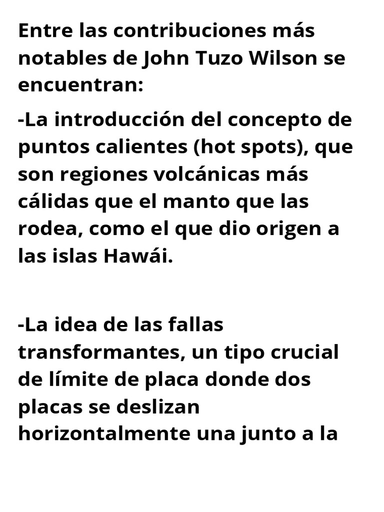 Contribuciones de John Tuzo Wilson | PDF