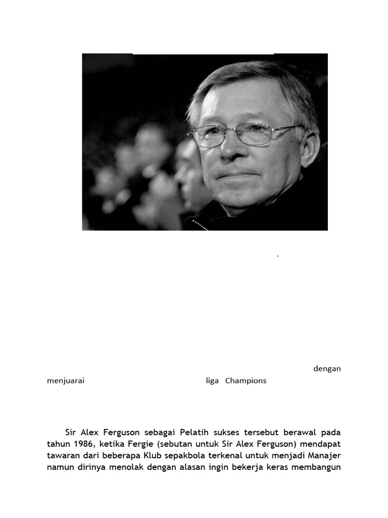 Biografi Sir Alex Ferguson PDF Free | PDF
