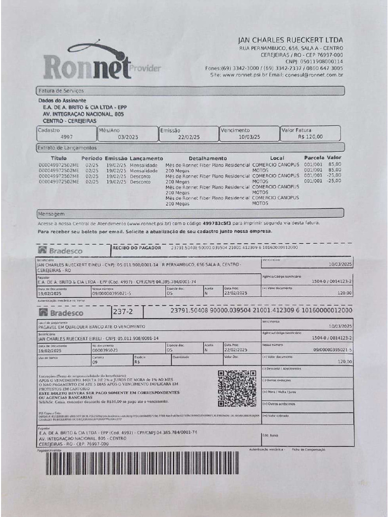 Boleto Ronnet | PDF