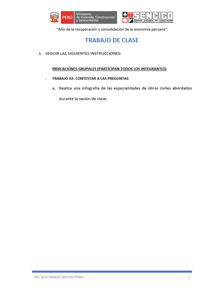 S03 Trabajo de Clase2 | PDF
