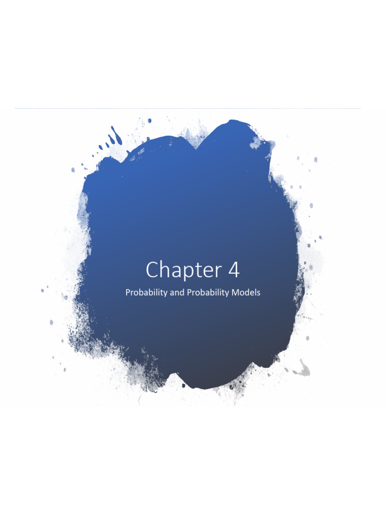 Comm 214 Chapter 4 - Probability | PDF | Probability Distribution | Random Variable