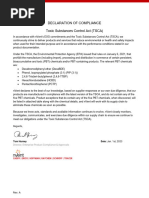 TSCA Declaration Template | PDF