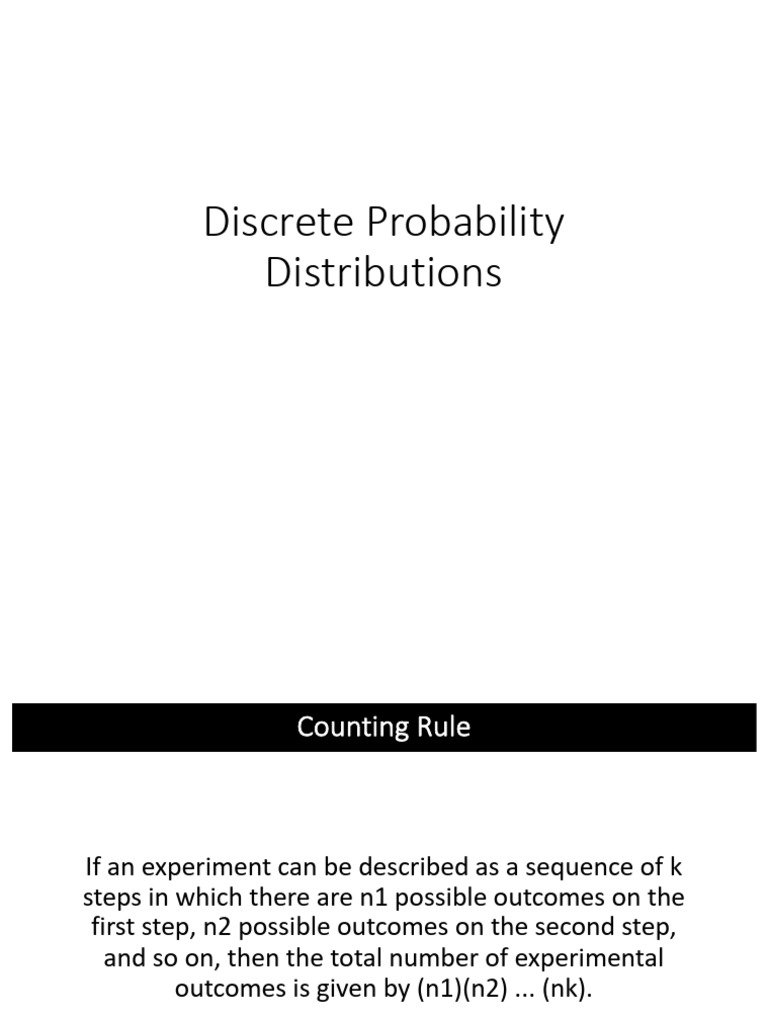 comm 214 Chapter 6 - Part 1 - Discrete Probability Distributions | PDF | Probability ...