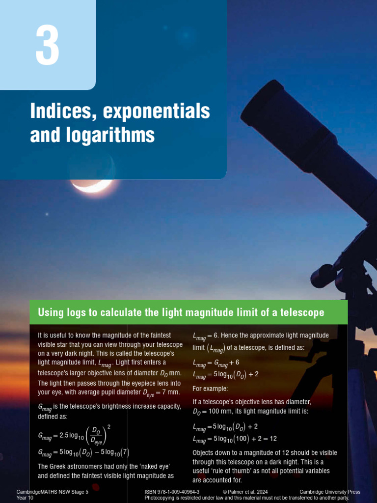 Indices Exponentials Logarithms | PDF | Multiplication | Apparent Magnitude