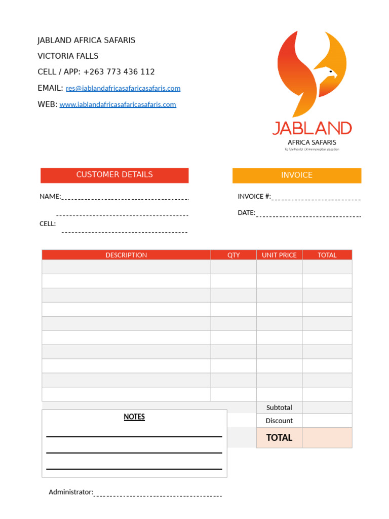 Jabland Invoice | PDF
