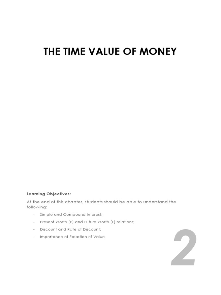 ENGS 31 The Time Value of Money | PDF | Interest | Time Value Of Money