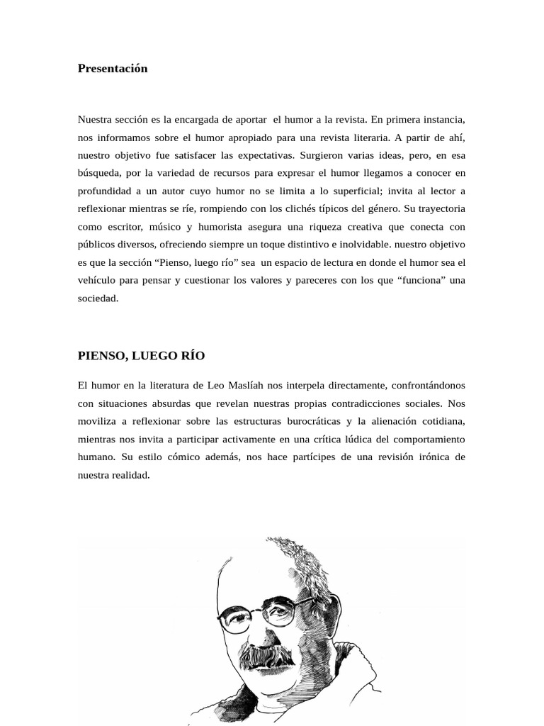 Final Masliah 1 | PDF | Humor