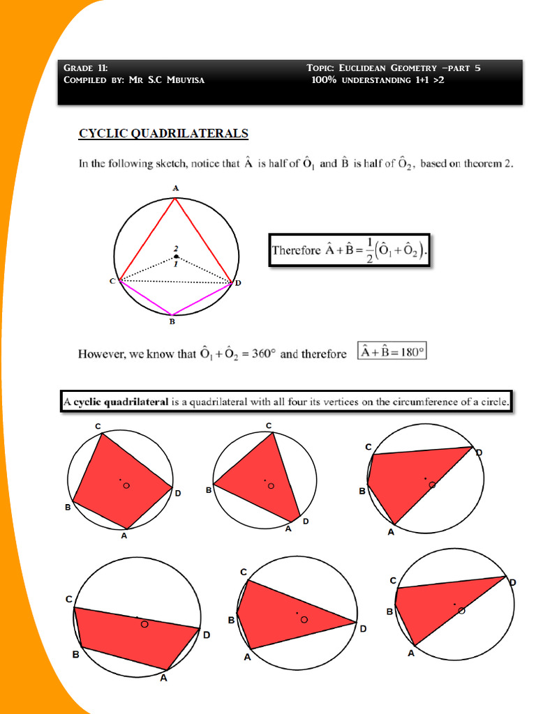 Grade 11 Euclidean Geometry Part 5. - 064147 | PDF