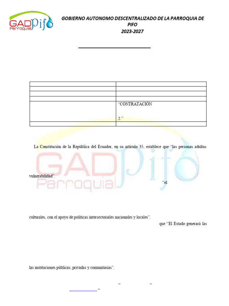 Terminos de Referencia Contratación Del Servicio de Alimentación para Los Centros de Desarrollo ...