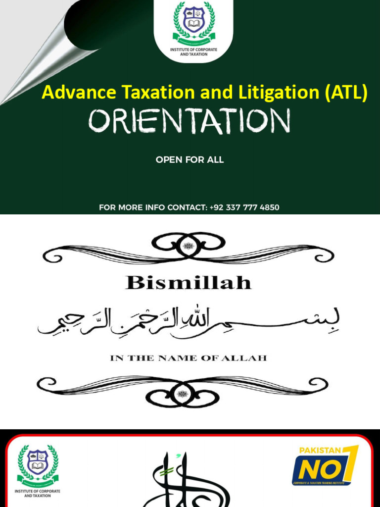 ATL Outline | PDF | Taxes | Taxation In The United States