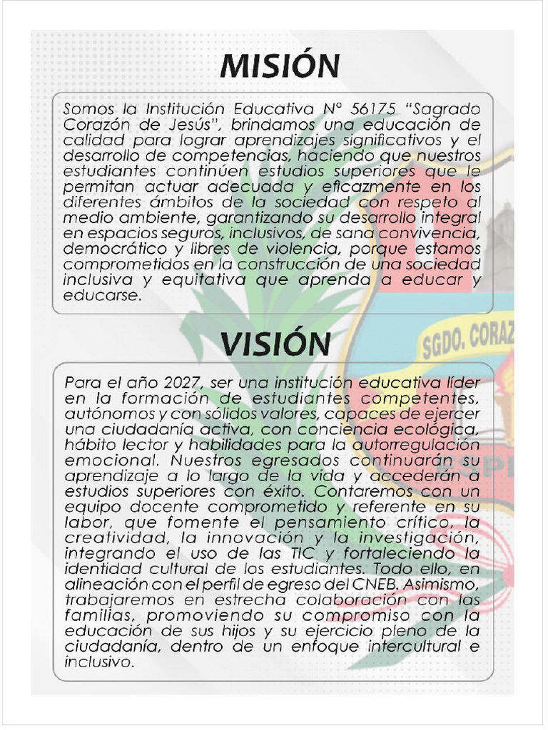 Mision y Vision | PDF