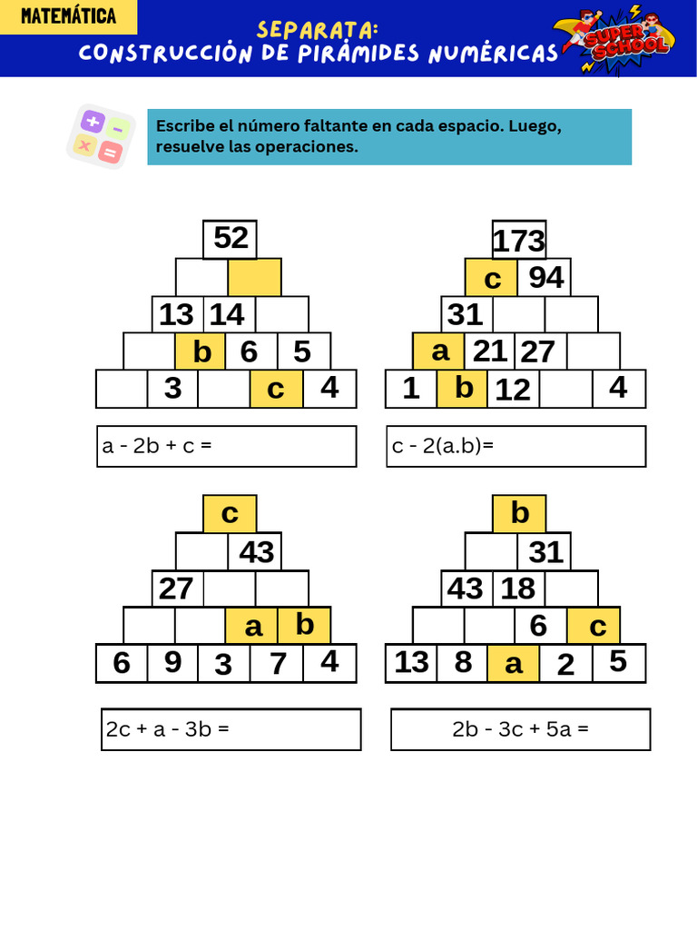 SEPARATA 3 - Construcción de Pirámides Numéricas - 250410 - 160857 | PDF