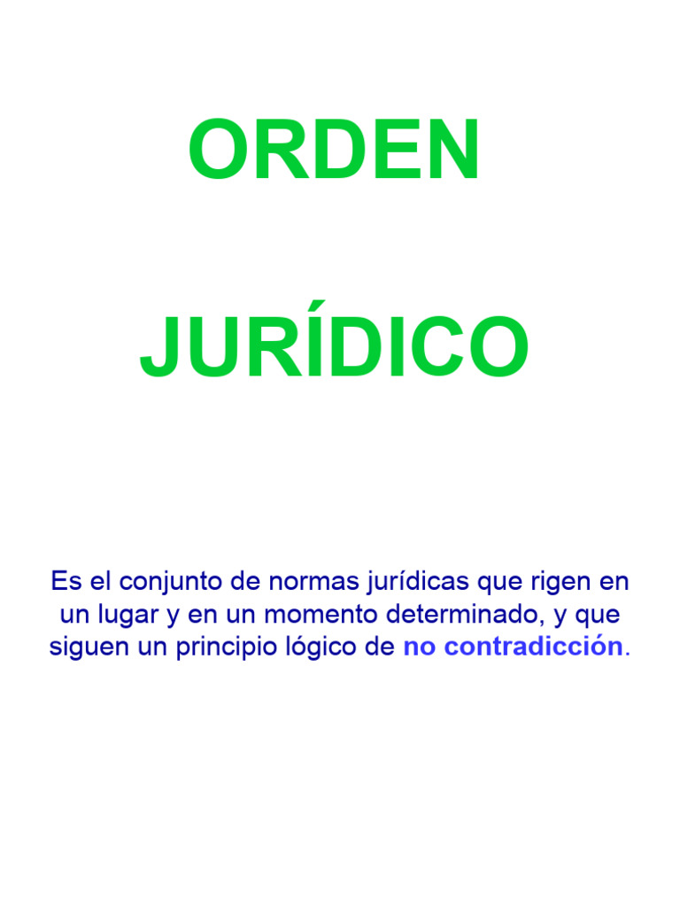 Orden Juridico | PDF