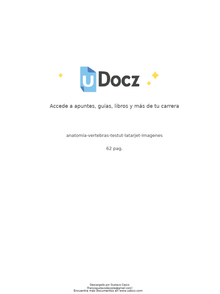Anatomia Vertebras Testut Latarjet Imagenes 59098 Downloable 265651 | PDF