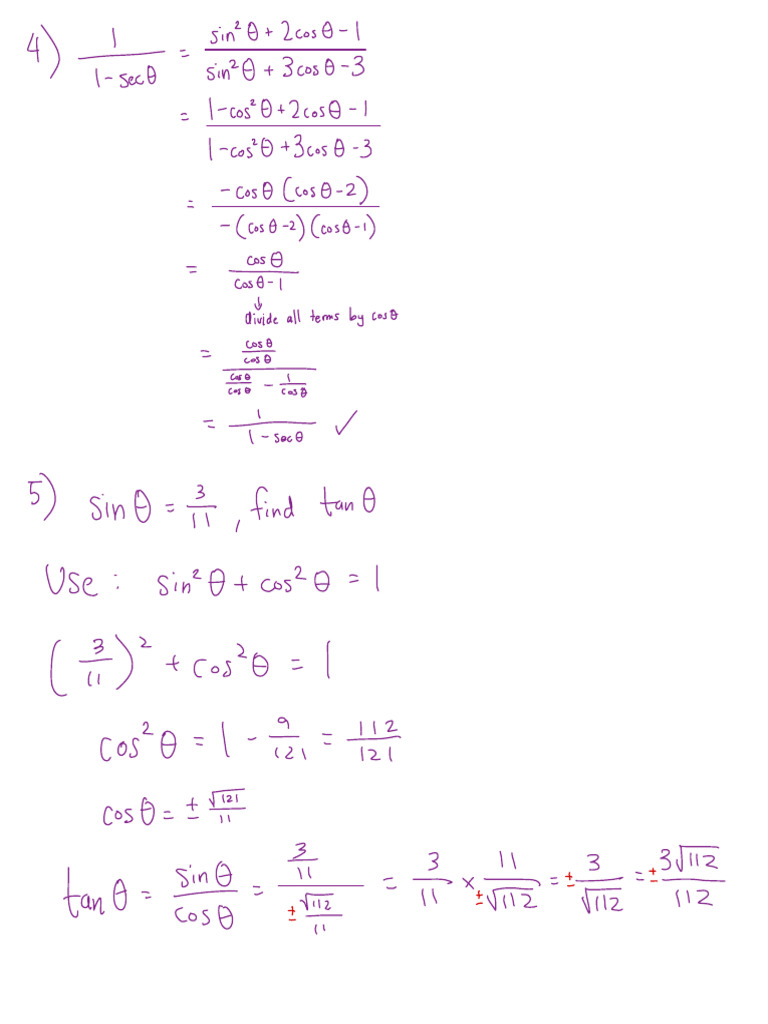 Trig Identities | PDF