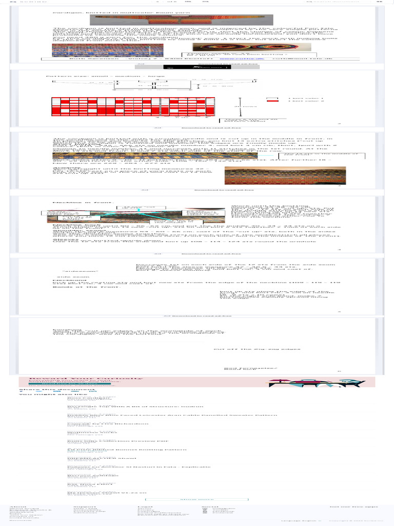 Kauni Regnbue Engelsk PDF Knitting Folk Art 2 | PDF | Knitting | Seam (Sewing)