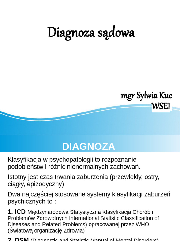 Diagnoza Sądowa | PDF
