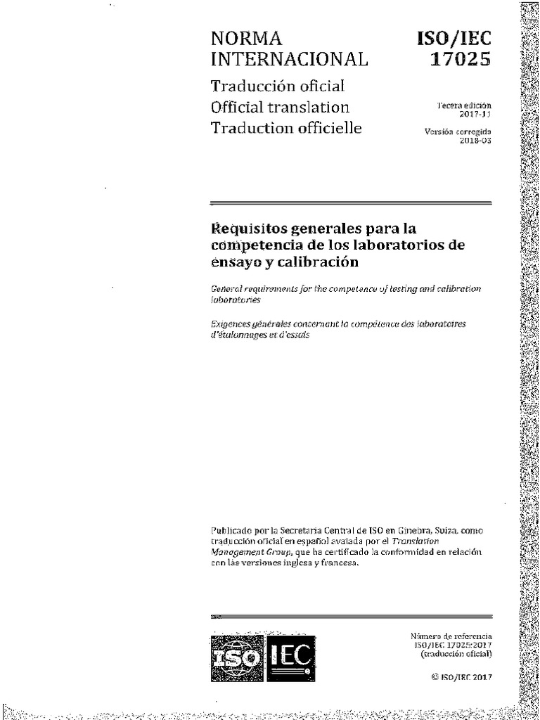 Iso 17025 2017 PDF | PDF
