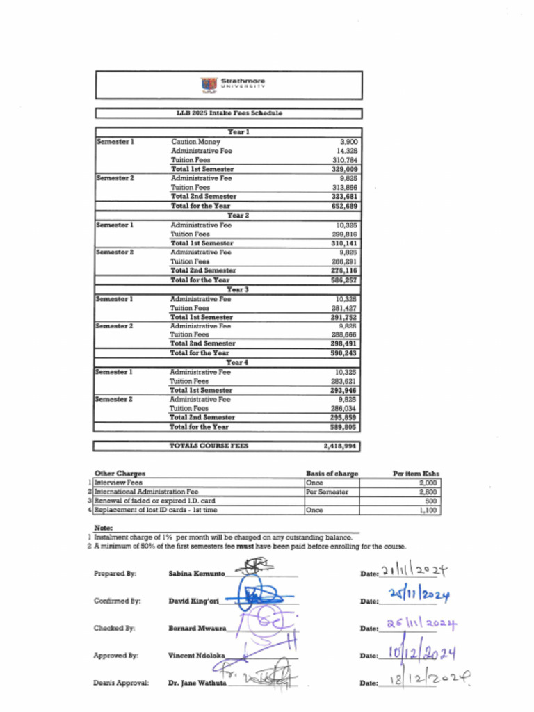 2025-LLB-fee-structure-1 | PDF