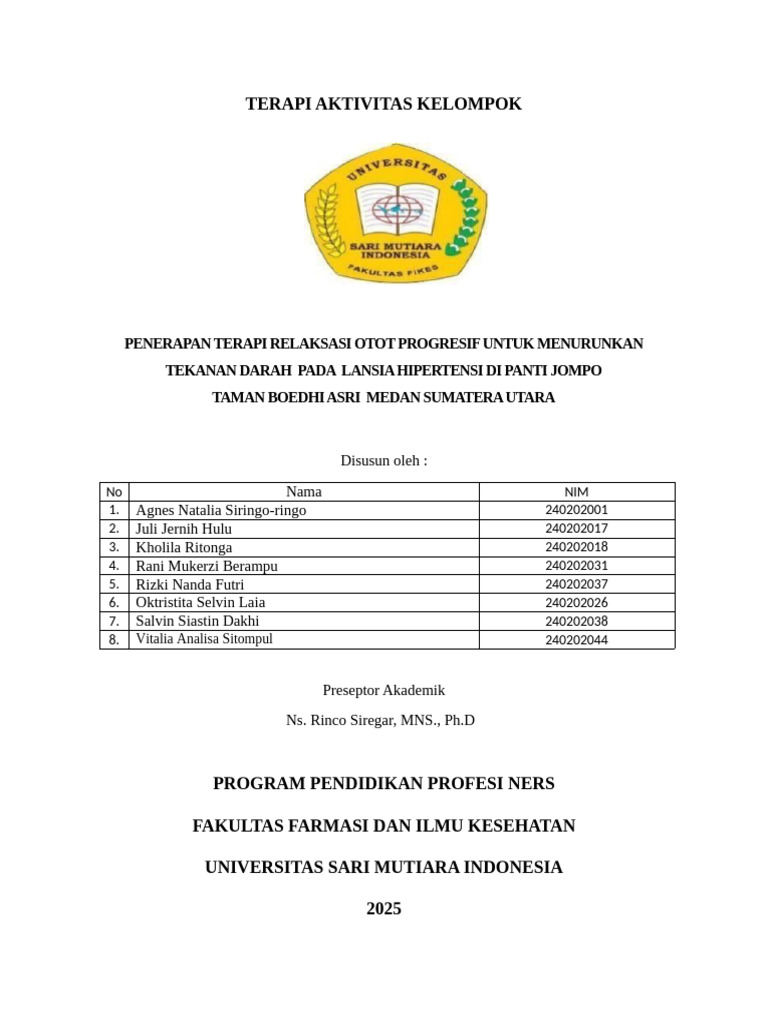 TERAPI AKTIVITAS KELOMPOK KEL 3 | PDF