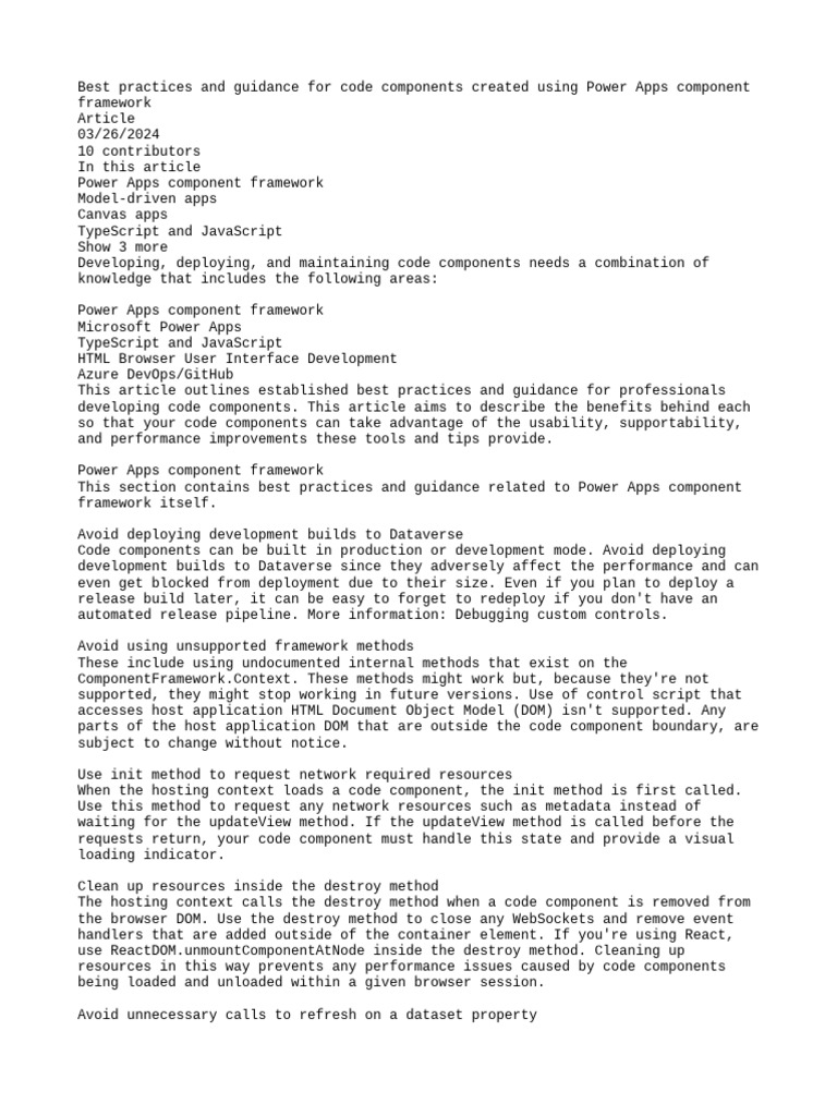 Best Practices and Guidance for Cod | PDF | Java Script | Computer ...