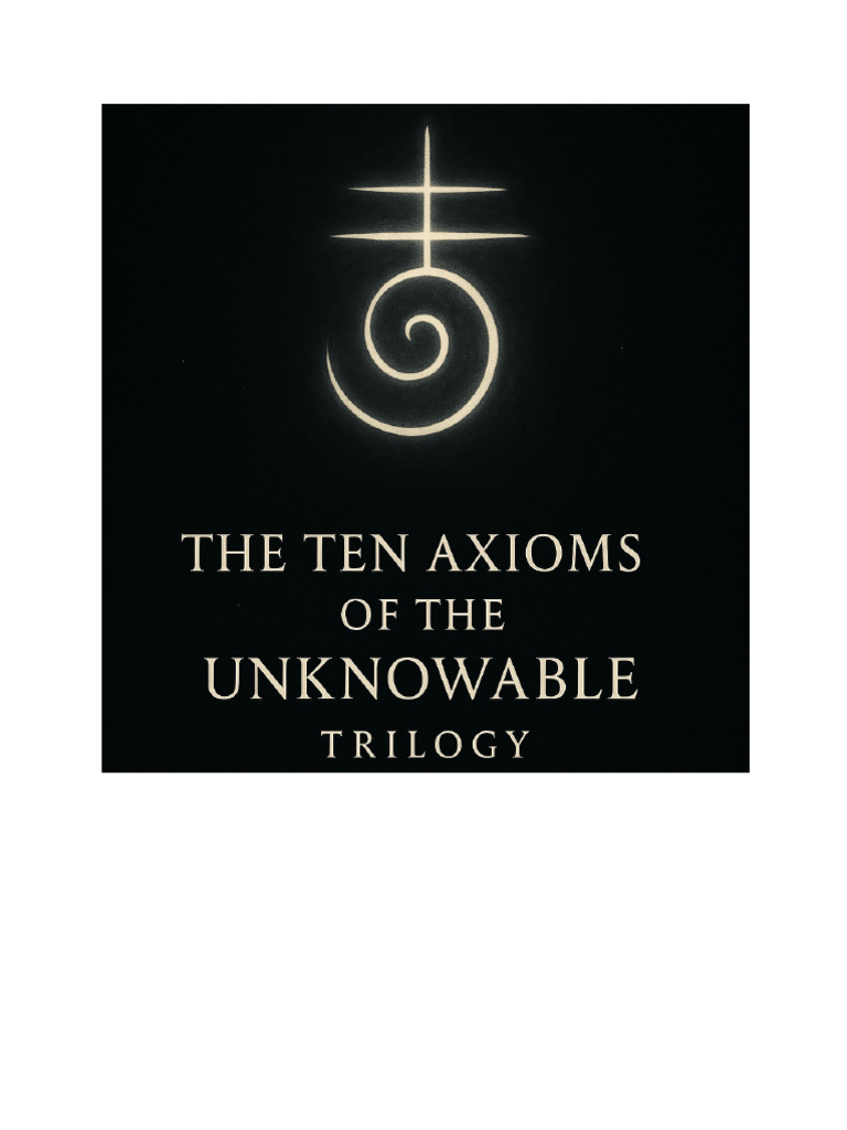 Trilogy - The Ten Axioms of the Unknowable | PDF | Truth | Space
