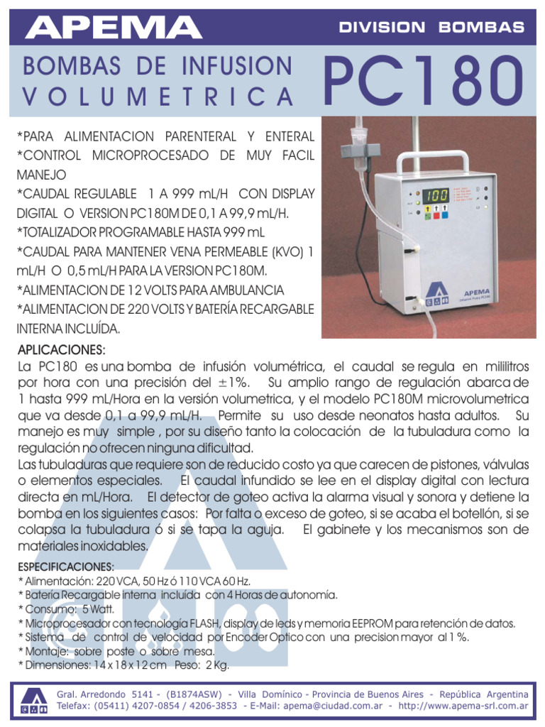 APEMA pc180 | PDF