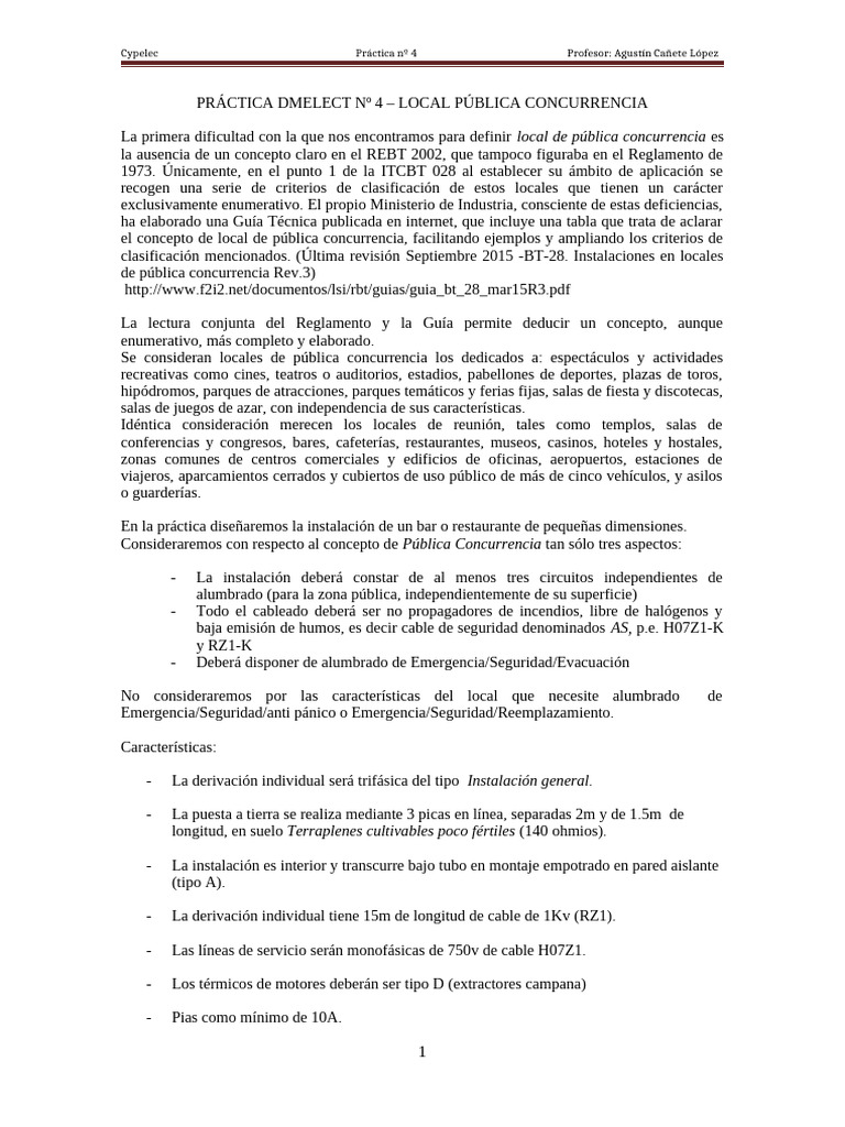 Práctica Dmelect #4 | PDF