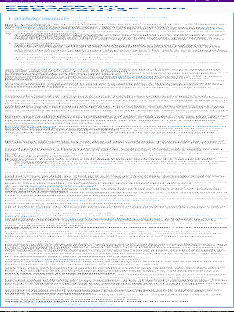 FAQs From Prospective PHD Applicants | PDF | Doctor Of Philosophy | Academic Degree