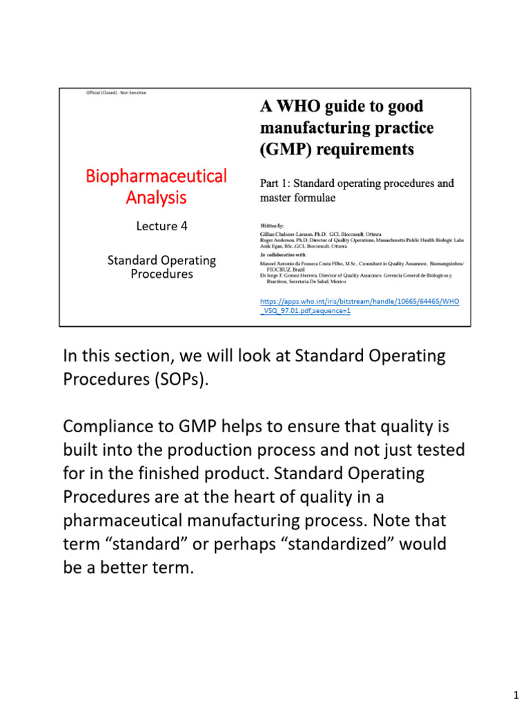 Lecture 4 - SOPs 2022 | PDF | Specification (Technical Standard ...