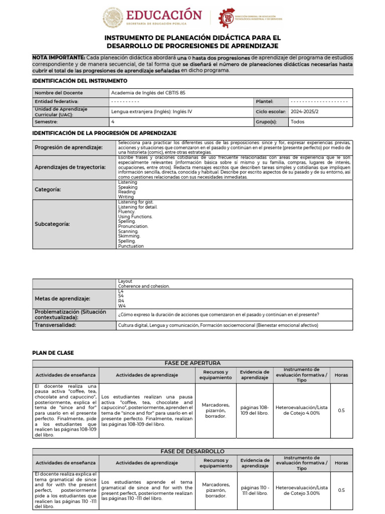 Prog14 Eng4 | PDF | Modificación de comportamiento | Conocimiento procedimental